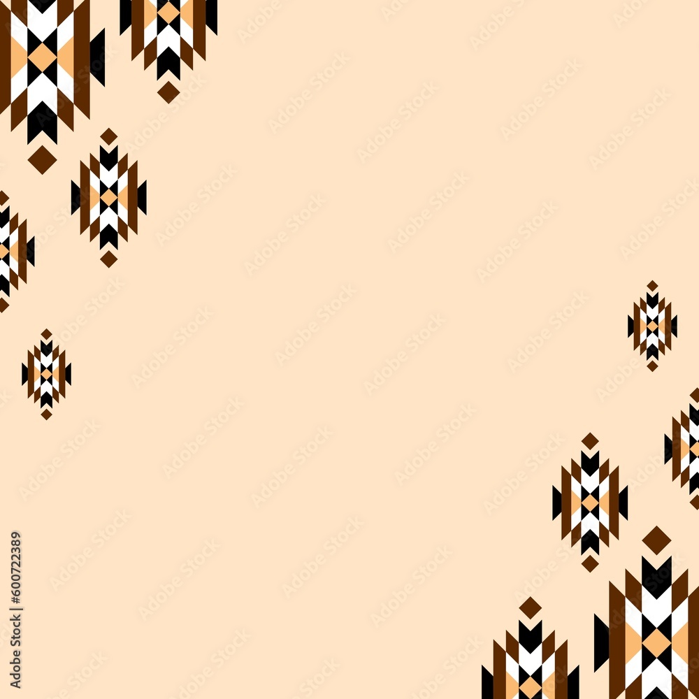 Ethnic Tribal Background with Copy Space for Text. for Brochure, Banner ...