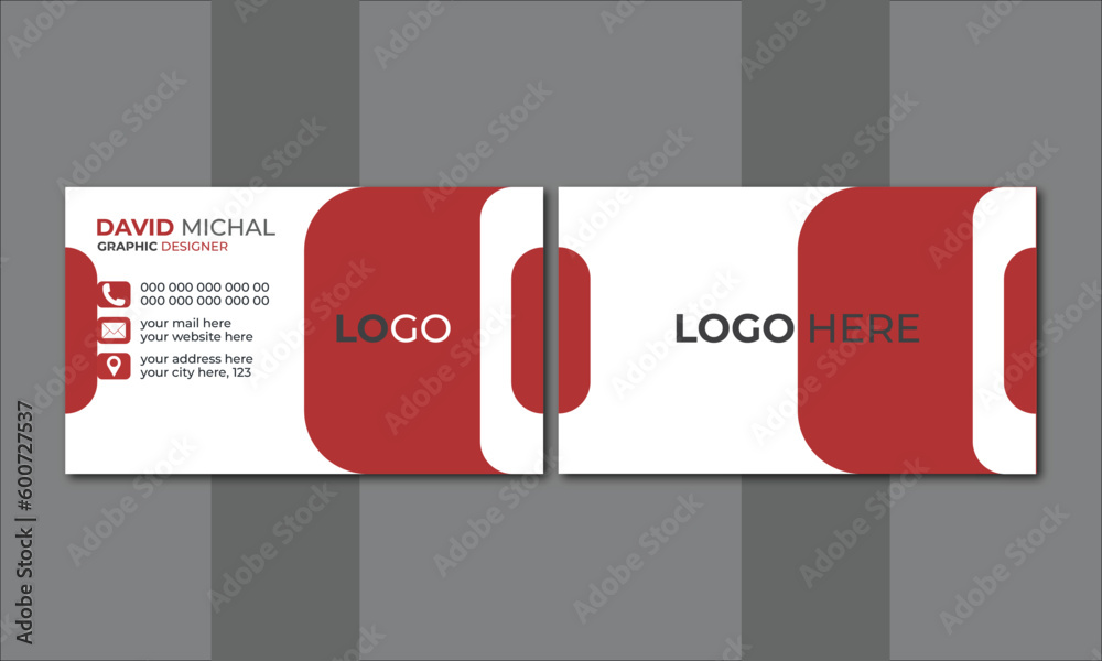 Futuristic business card design. Modern shape with abstract silver ...
