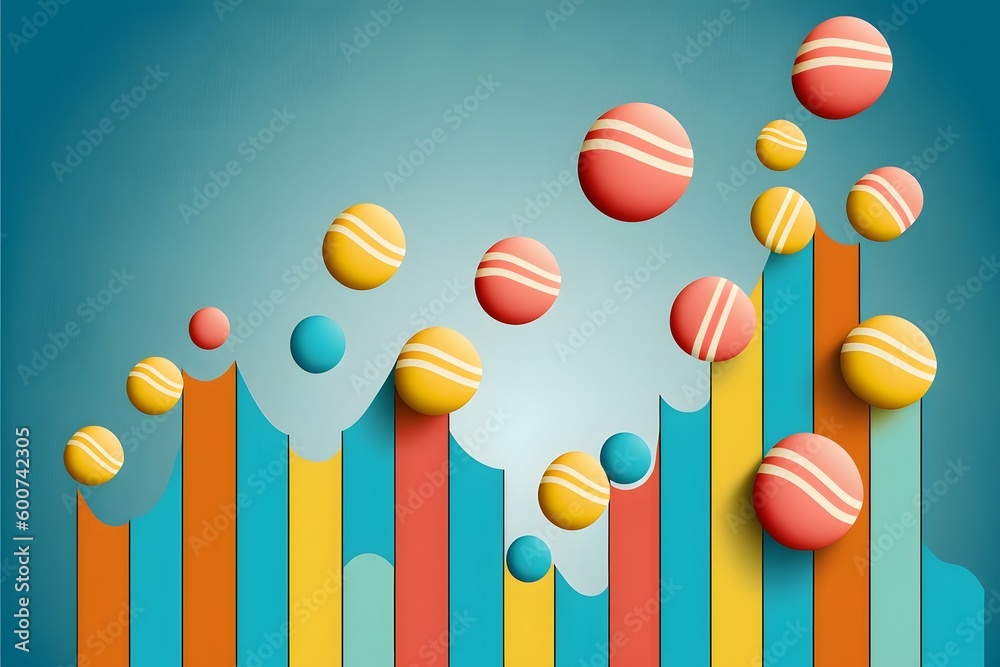 candy graph food growth chart goal bar background white colourful sweet ...