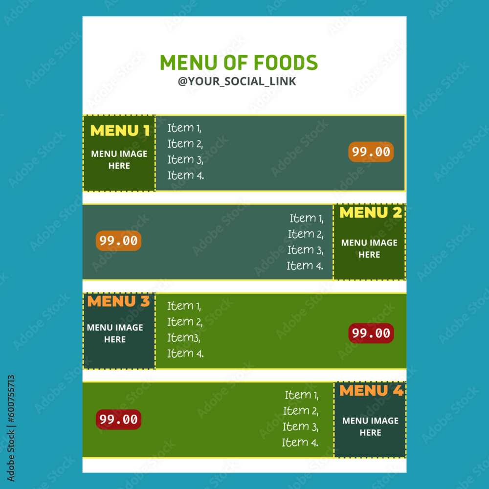 Eye catching Food Menu Flyer design to showcase your restaurant's ...