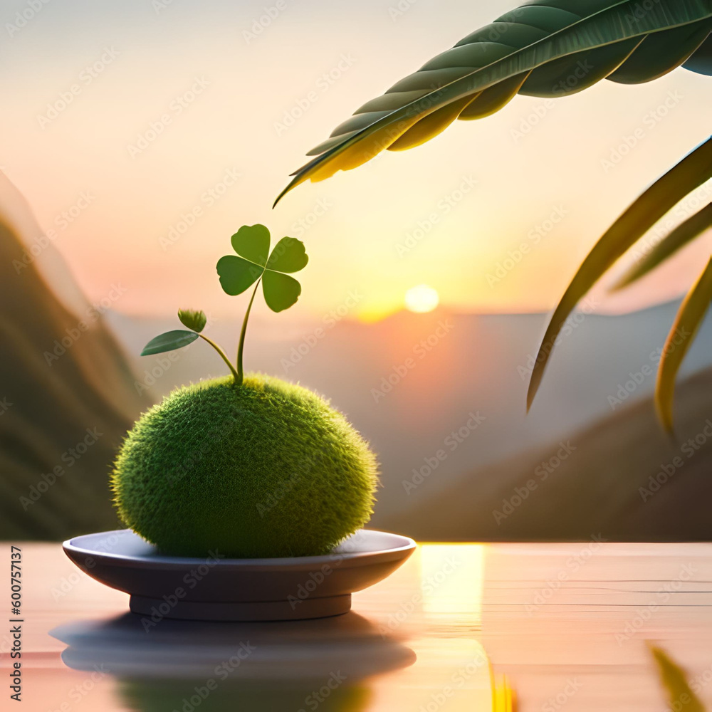Spherical Lucky Tree in the Sun: A Symbol of Good Fortune and ...