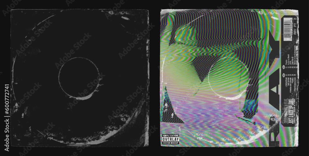 distressed vinyl cover texture overlay for cover art design vector de ...