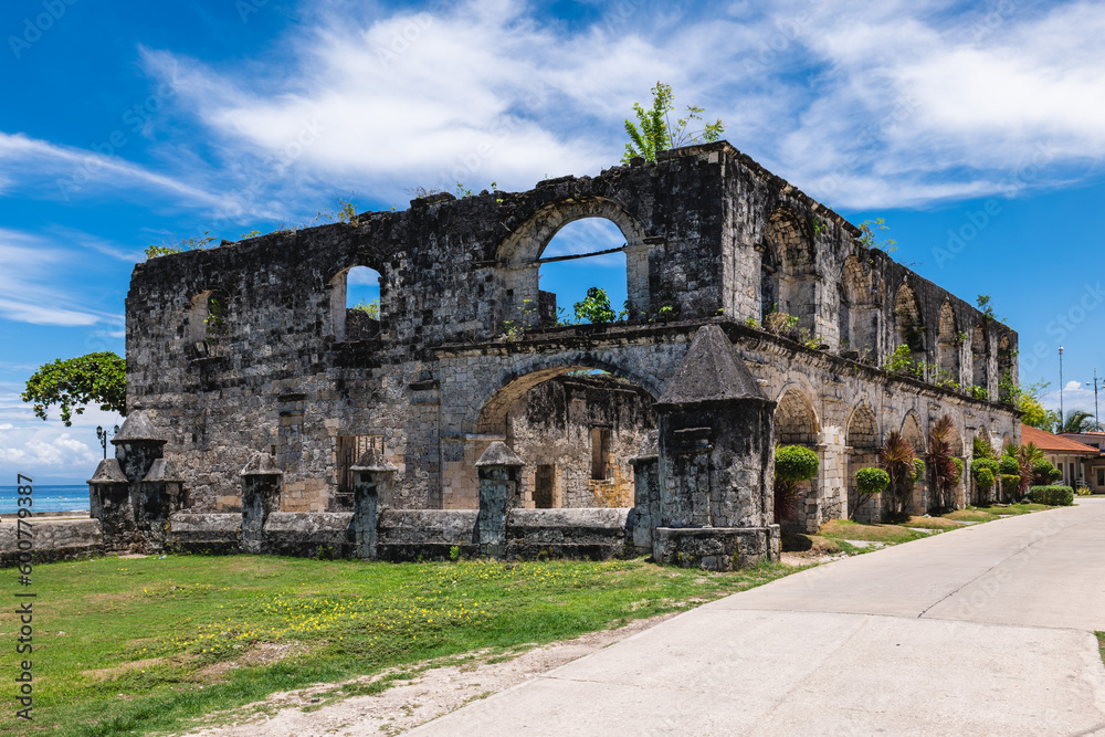 Cuartel ruins, Museo Oslob, at oslob in cebu island, philippines Stock ...