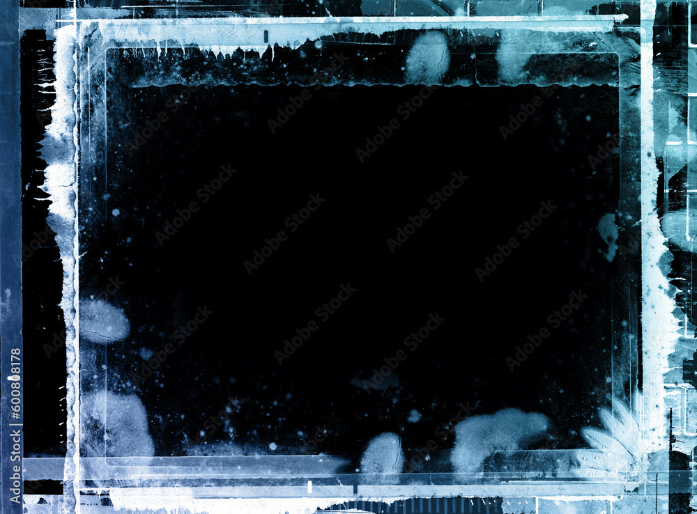 Computer designed highly detailed grunge textured border and aged ...