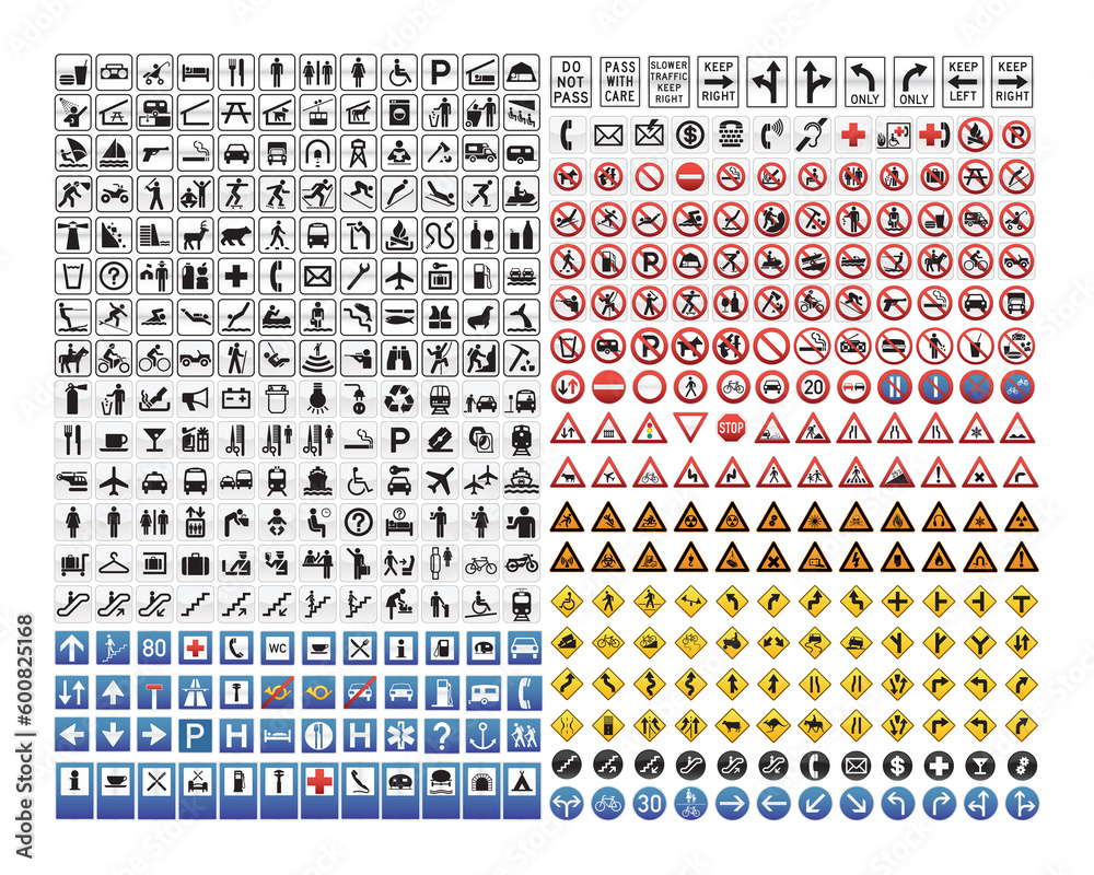 You can find all traffic signs you will even need in this set of 430 ...