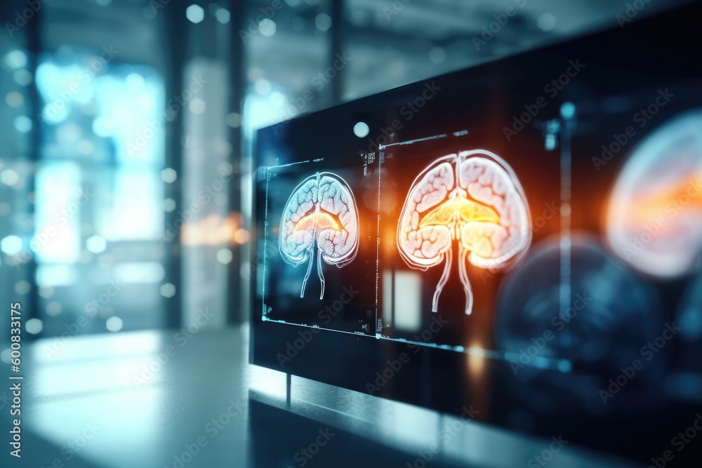 MRI scan detected abnormalities in the patient's brain, aiding in the ...