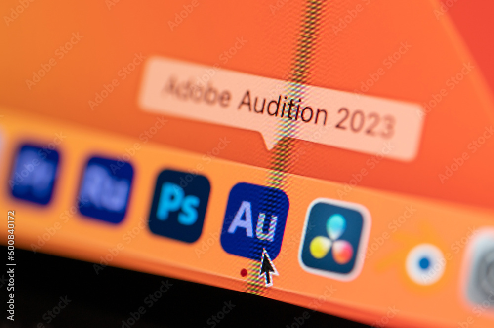 Start Adobe Audition application Stock Photo | Adobe Stock