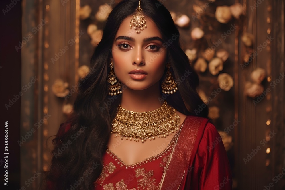 The captivating indian female model effortlessly blends tradition and ...