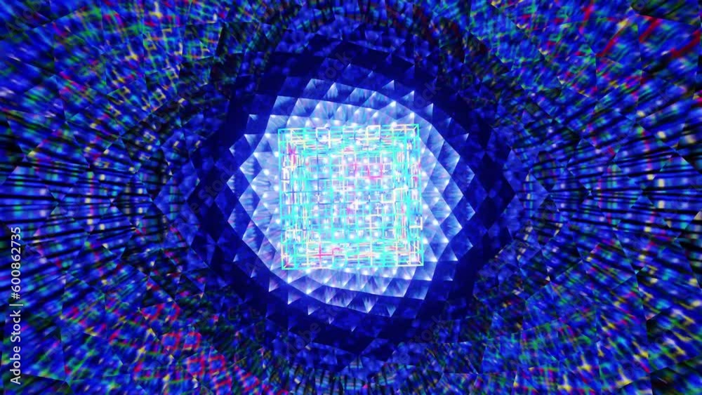 VJ Dance Colorful Cube Looping Gradient Background For for Music ...