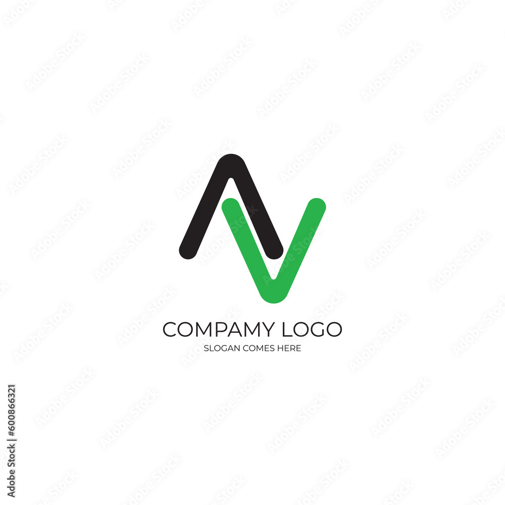 Letter Av Va Logo Vector Template Letter Av Logo Va Company Logo Vector Template Modern Logo