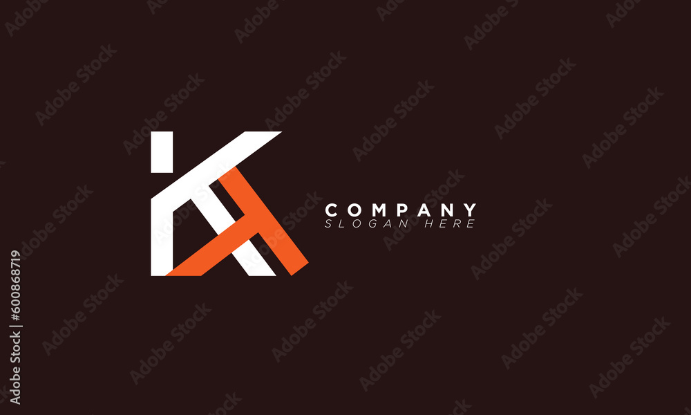 KT Alphabet letters Initials Monogram logo and TK Stock Vector | Adobe ...
