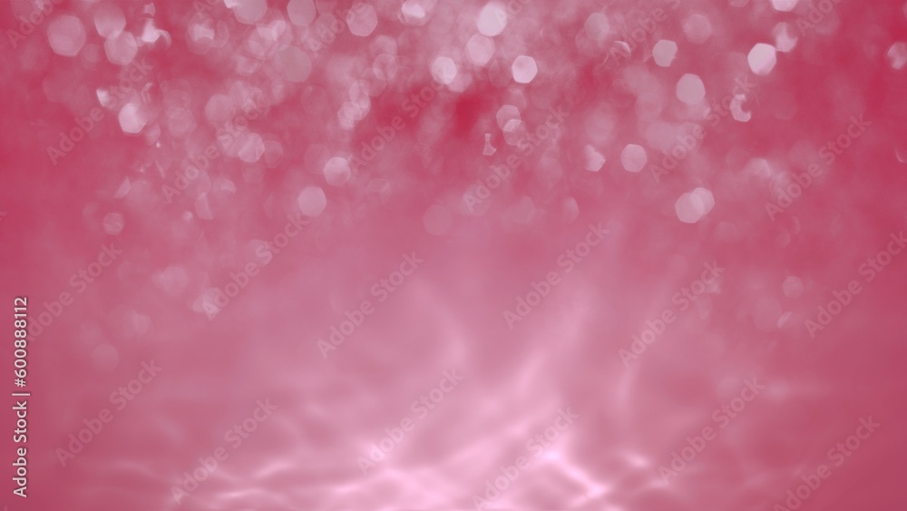 Abstract pink rose sparkling water bokeh glitter mock-up loop ...