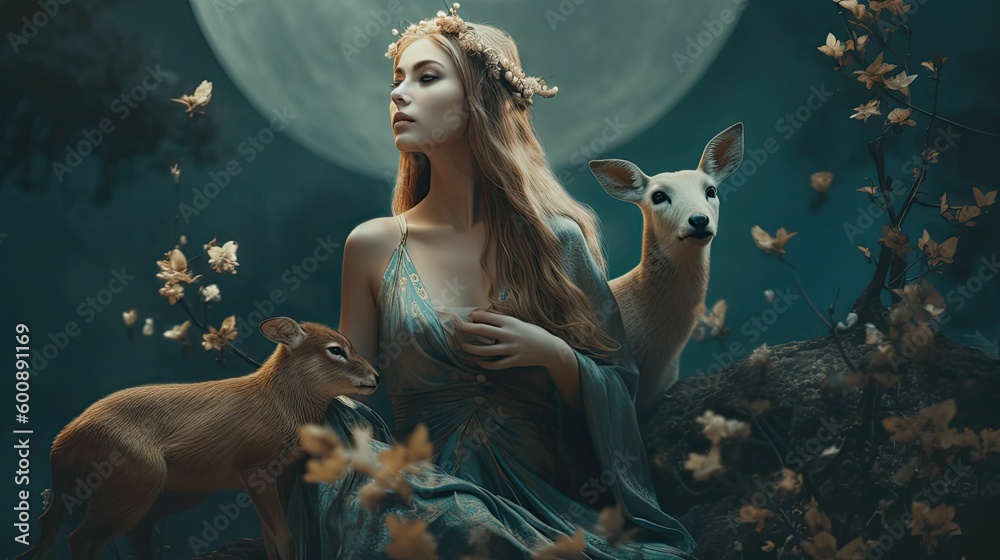 Lady of the Wild: Artemis, Mythical Goddess of the Hunt and Wilderness ...
