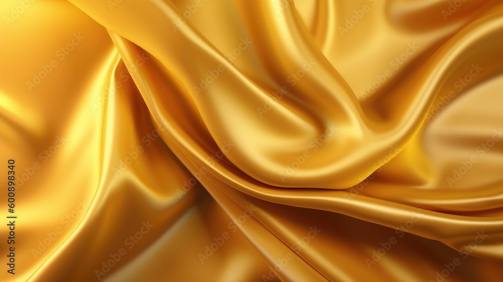 Stunning gold silk background with a subtle sheen. Satin fabric. Airy ...