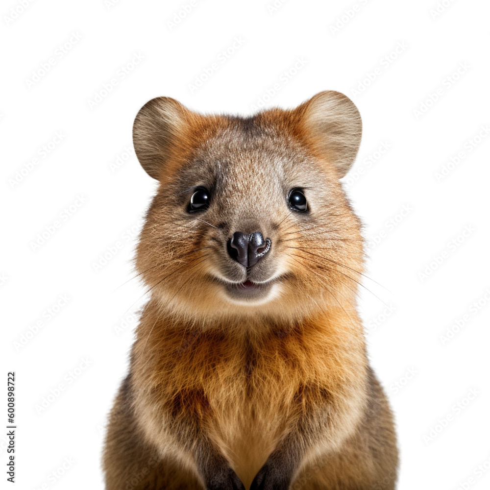 quokka standing , isolated on transparent background cutout Stock ...