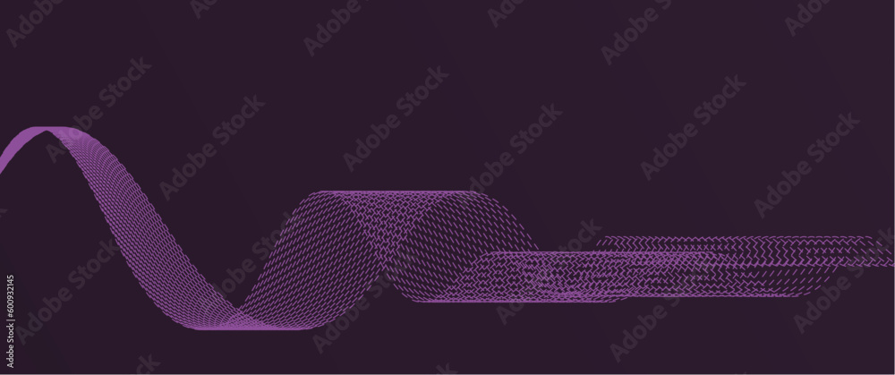 Modern abstract dashed line background design concept, wavy dashed line ...