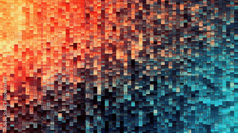 This abstract background image features a glitch effect that gives it a ...