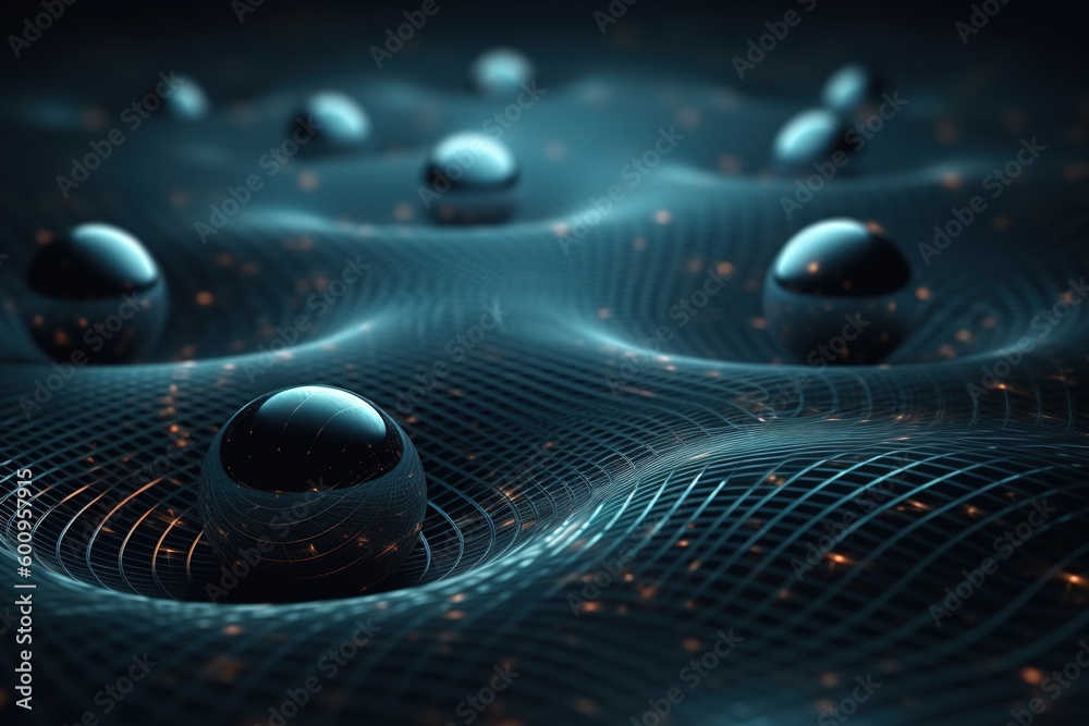 Gravity planet earth, gravitational waves concept. Physical and ...