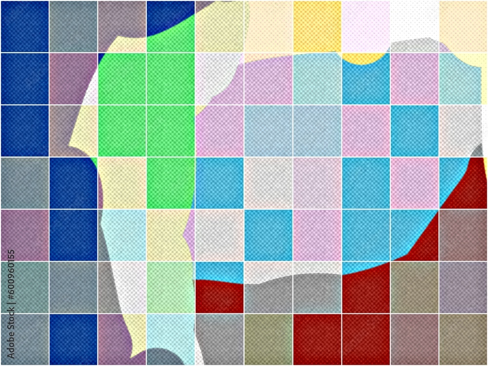 Multicolour squares cross stitch pattern, pixel art cross stitch ...