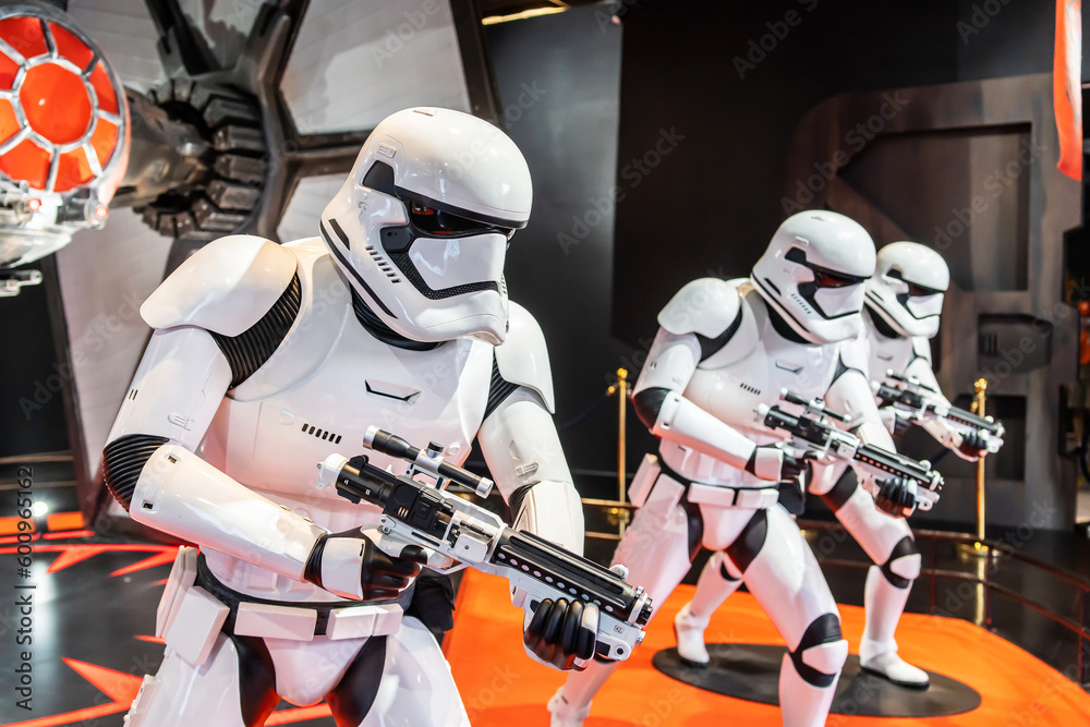 BANGKOK, THAILAND - 19 April, 2023 : Studio portrait of stormtrooper ...