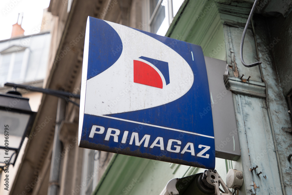 primagaz panel logo sign and text brand facade signage shop butane and ...