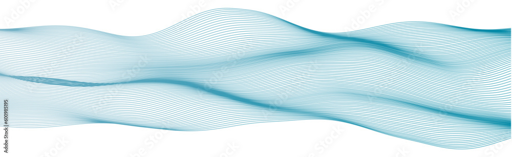 Abstract Blue water stripe line wave background. Blue minimal round ...