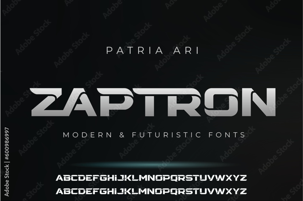 ZAPTRON Lettering Fashion Designs. Modern elegant alphabet letters font and number. Minimalist ...