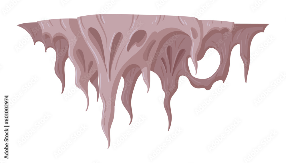 Cartoon stalactite formation. Growth limestone stalactite stone ...