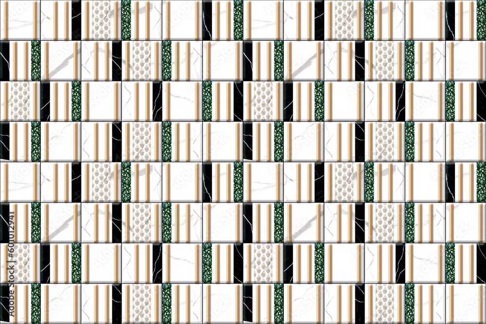 Digital tiles design, Colourful ceramic wall tiles decoration also use ...