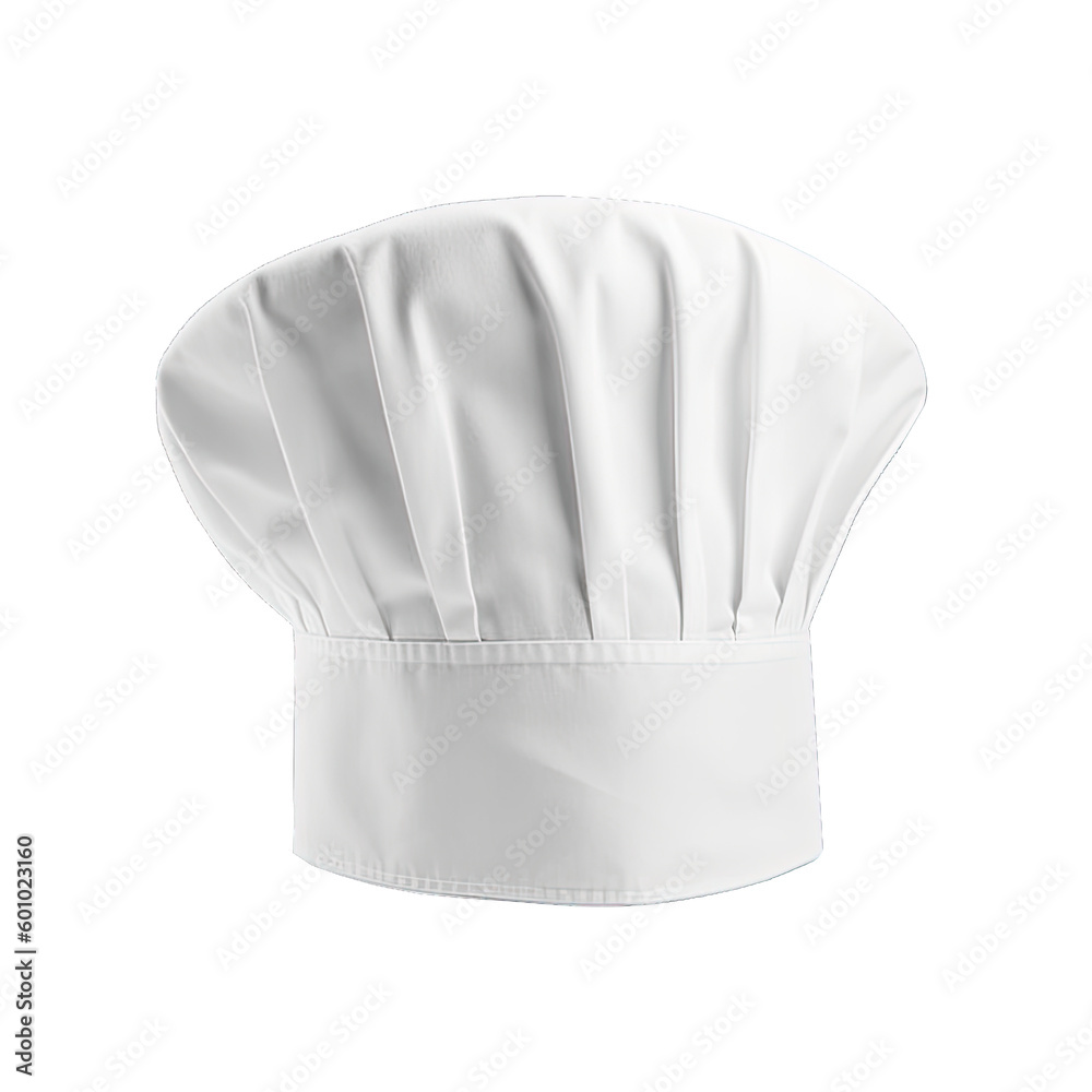 White chef hat isolated on transparent background. Generative AI Stock ...
