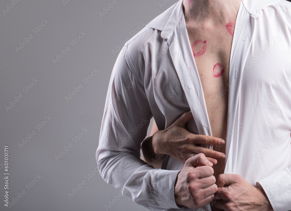 Couple in love face to face, tender hugging and kissing. Beautiful ...