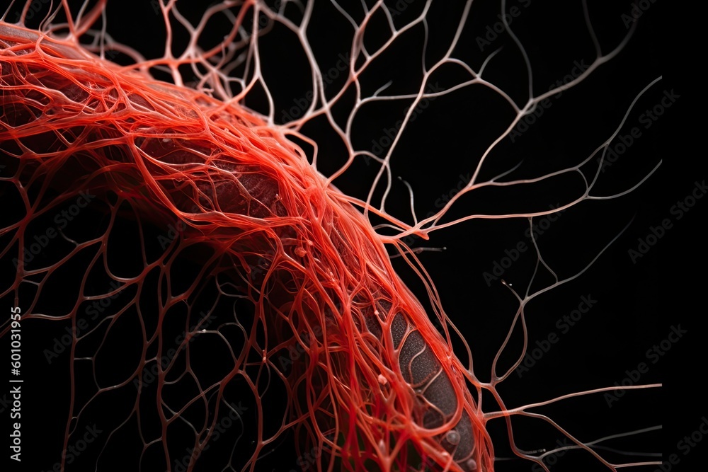 Blood flows through capillaries, delivering oxygen and nutrients to ...