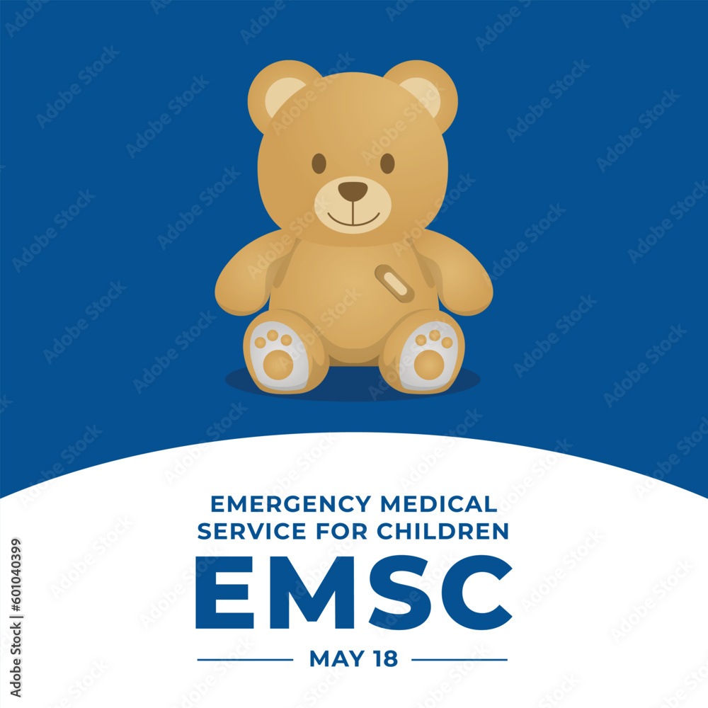 Emergency Medical Services for Children Day design template for ...
