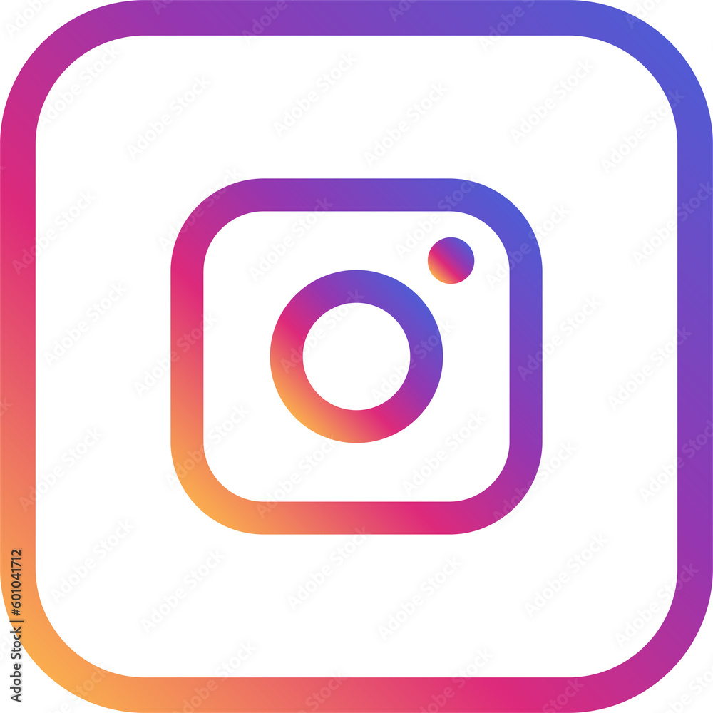 Instagram logo icon, social media icon ilustração do Stock | Adobe Stock