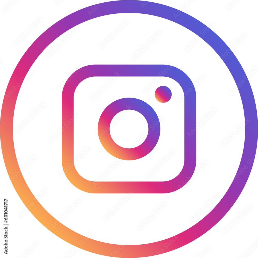 Instagram logo icon, social media icon Stock Illustration | Adobe Stock