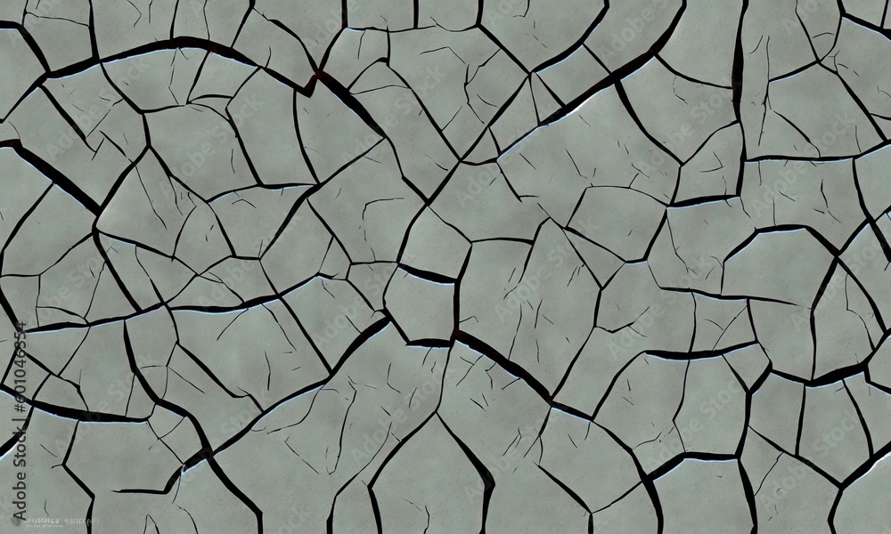 Seamless broken cracks background texture. Tileable stained peeling ...