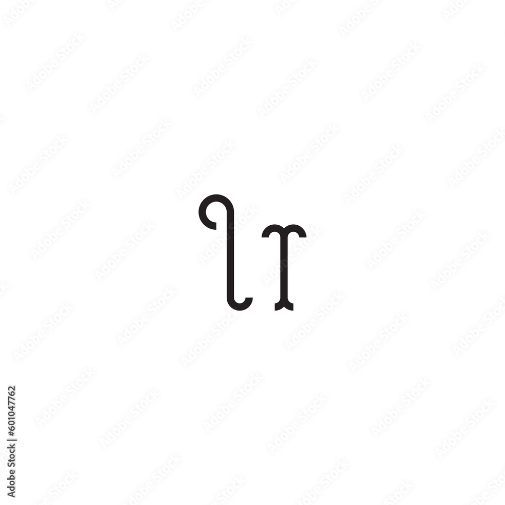 LT unique concept initial line logo design in black isolated for ...