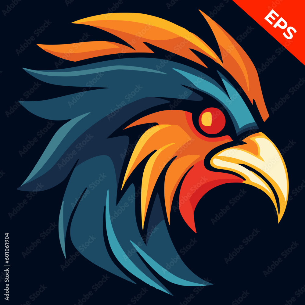 Phoenix, falcon, vector icon, power bird, good vector illustration ...