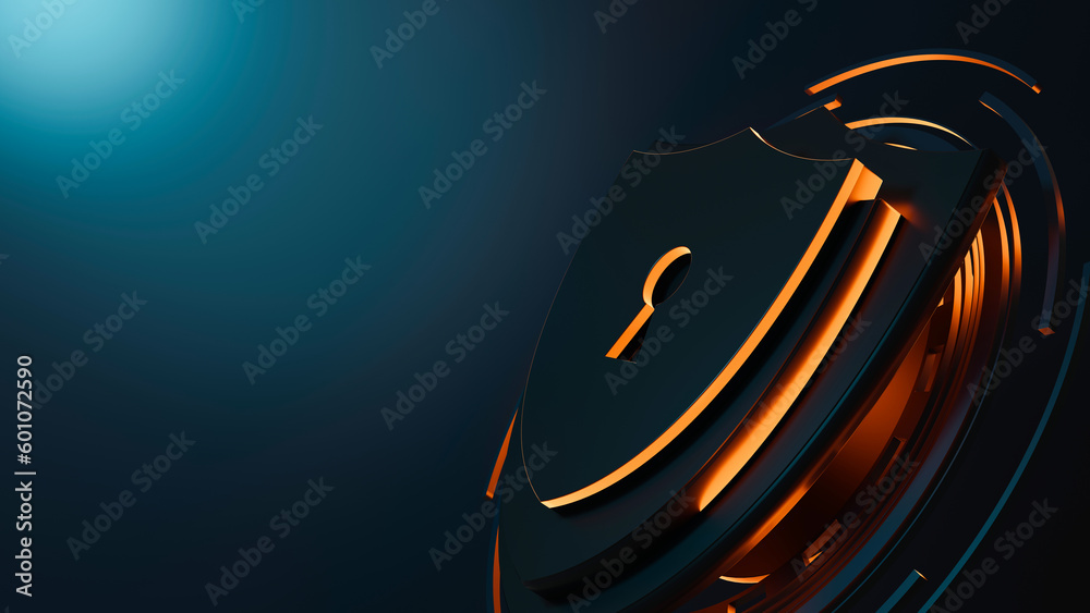 Protection Network Security Computer And Safe Your Data Concept Shield Icon Cyber Security