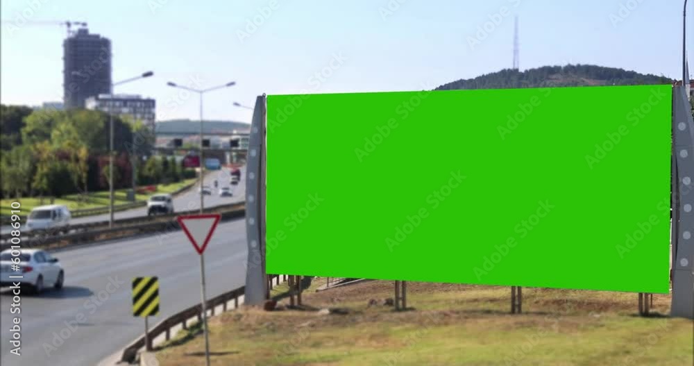 Vidéo Stock big green screen chroma key template for ads footage ...
