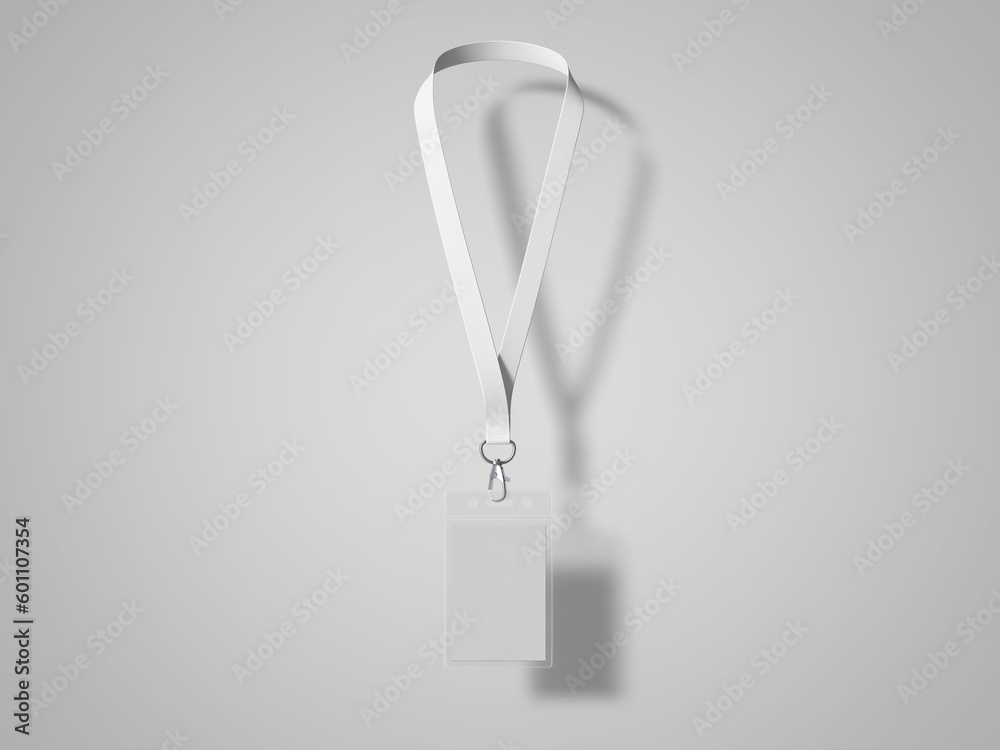 Blank bagde mockup isolated on white. Plain empty name tag mock up ...