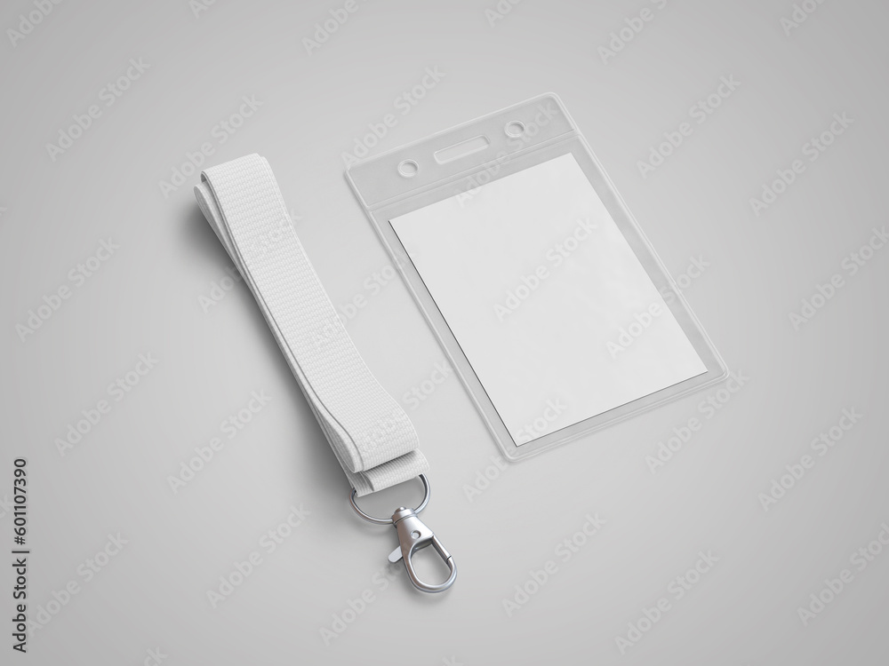 Blank bagde mockup isolated on white. Plain empty name tag mock up ...