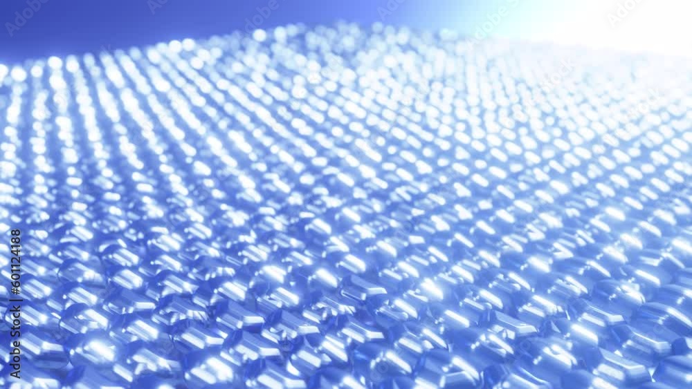 3D Animation serum into the skin layer and closes up saggy skin cells ...