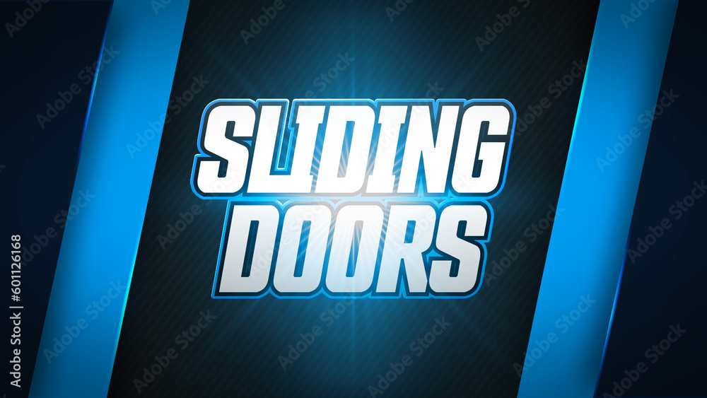 Split Sliding Doors Text Reveal Transition Stock Template | Adobe Stock