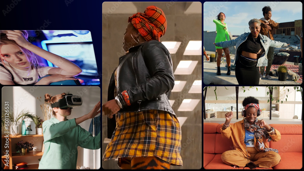 Folding Multiscreen Splitscreen Slideshow Stock Template | Adobe Stock