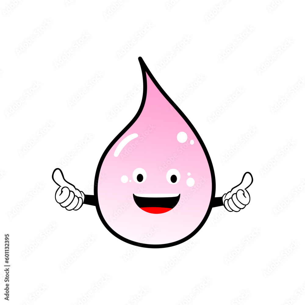 simple pink character illustration. simple pink cartoon illustration ...