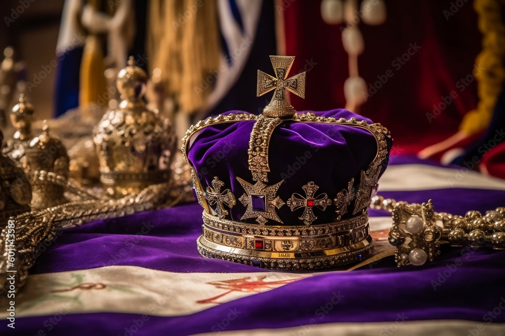 King charles, england king Crown illustration of Crown Jewels of the ...