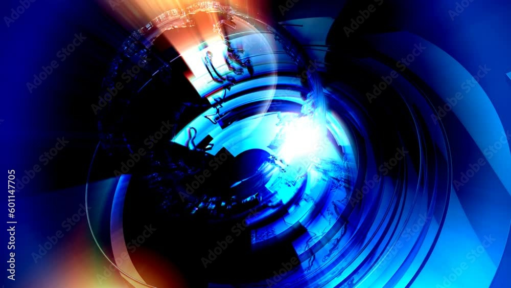 Global earth map rotating digital world breaking news Studio Background ...