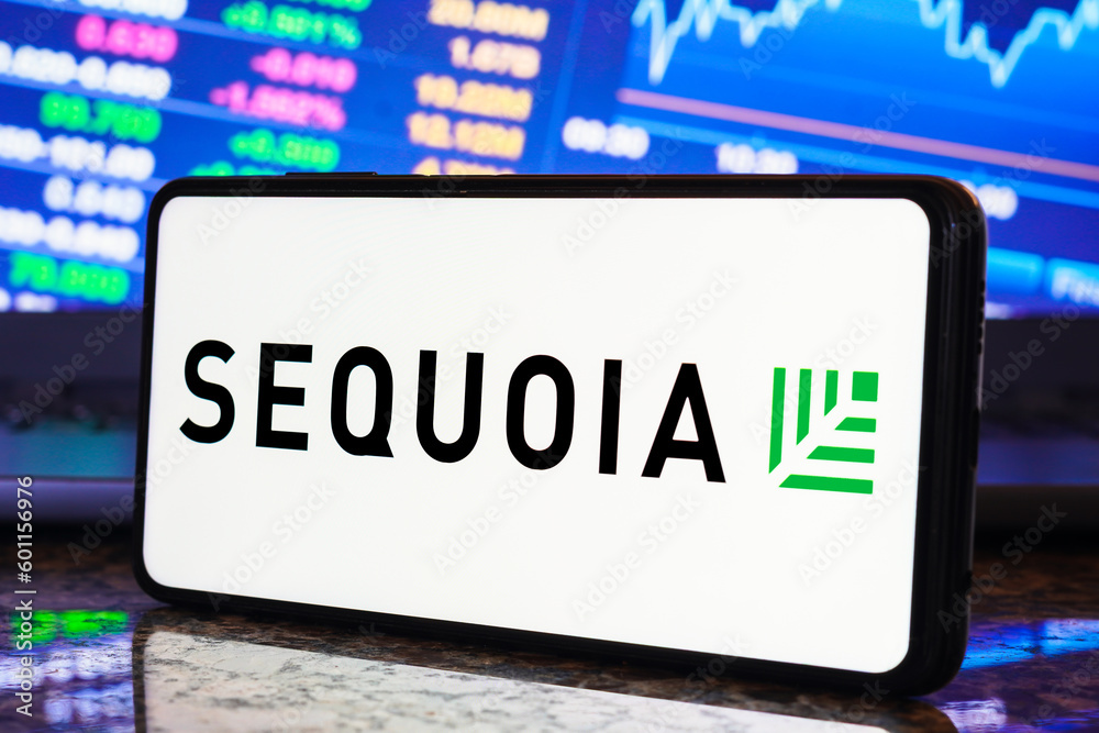 May 10, 2023, Brazil. In this photo illustration, the Sequoia Capital ...
