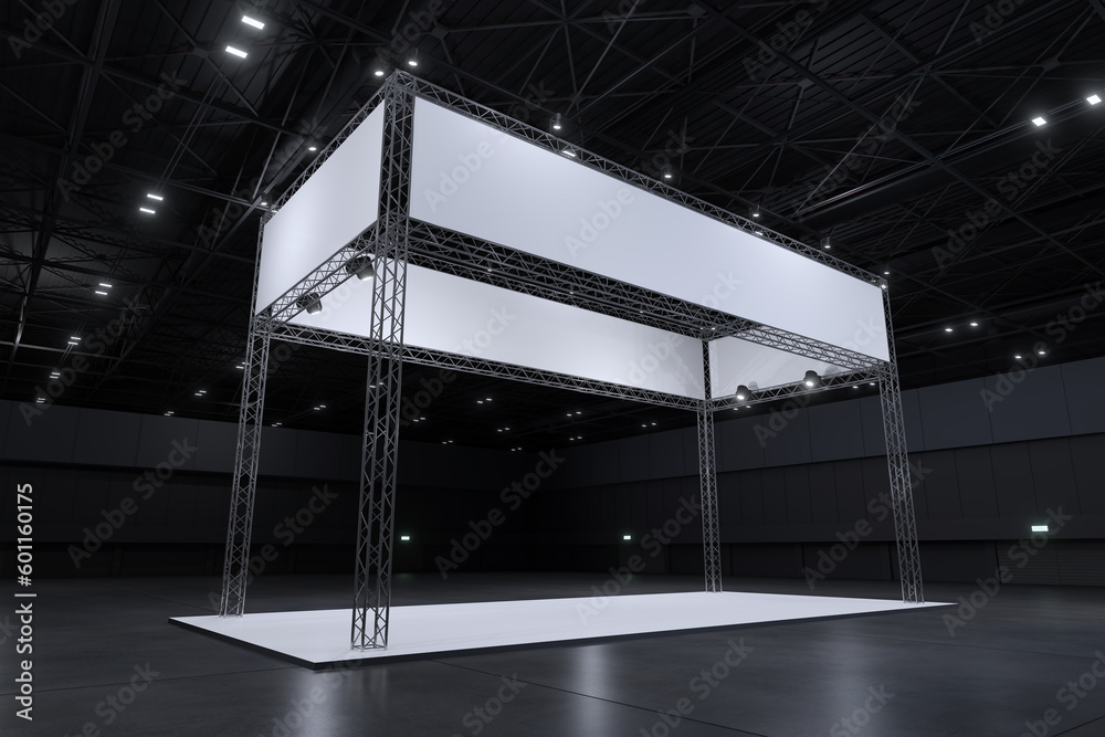 Exhibition stand for mockup and Corporate identity,Display design.Empty ...